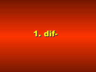 Vocab week ppt #5 prefixes dif equi dis epi de | PPT