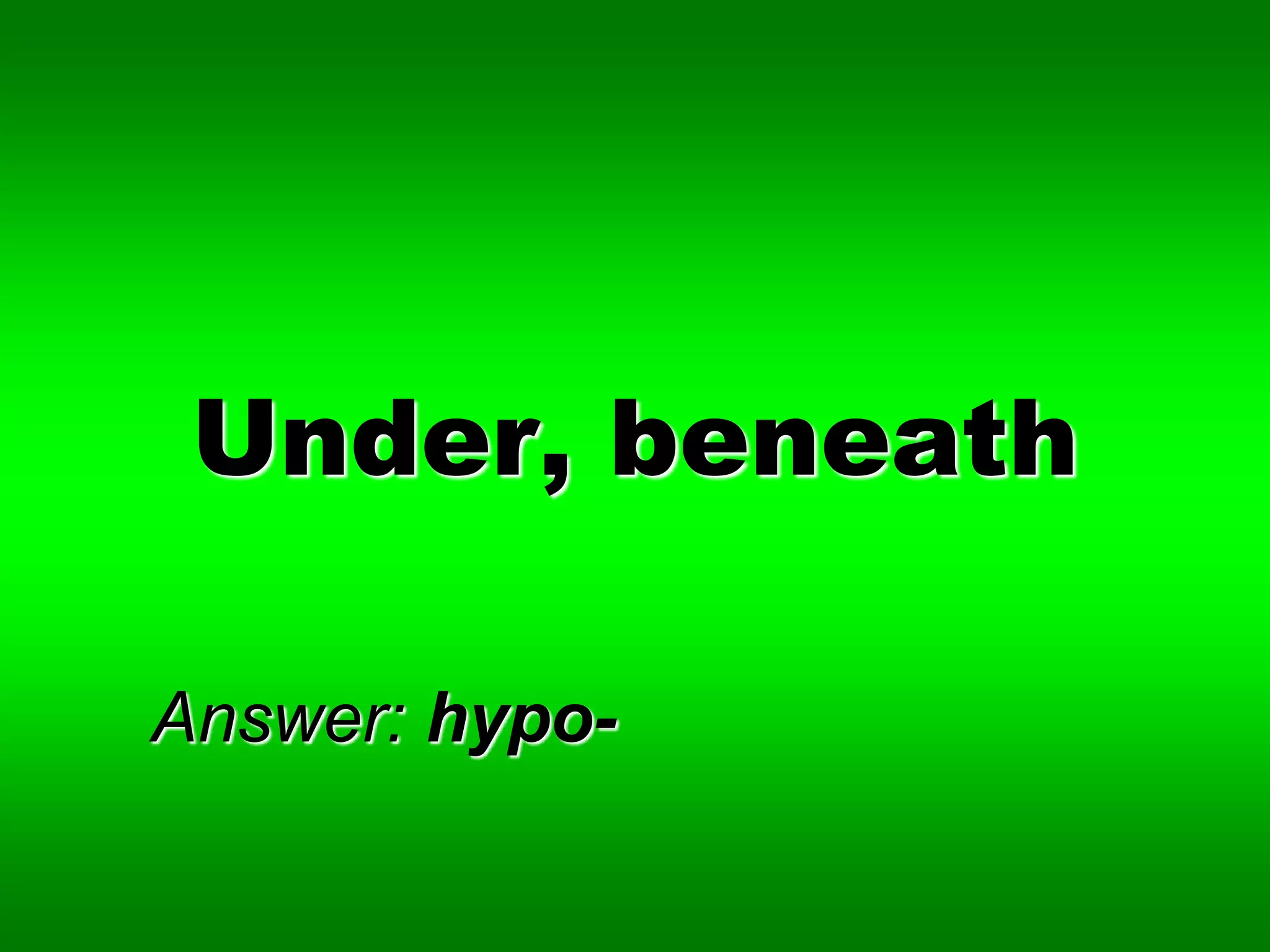 Vocab week ppt #7 prefixes ex hyper e hypo in im il | PPT
