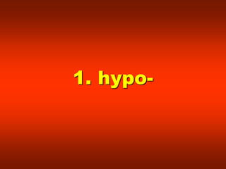 Vocab week ppt #7 prefixes ex hyper e hypo in im il | PPT
