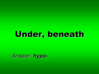 Vocab week ppt #7 prefixes ex hyper e hypo in im il | PPT