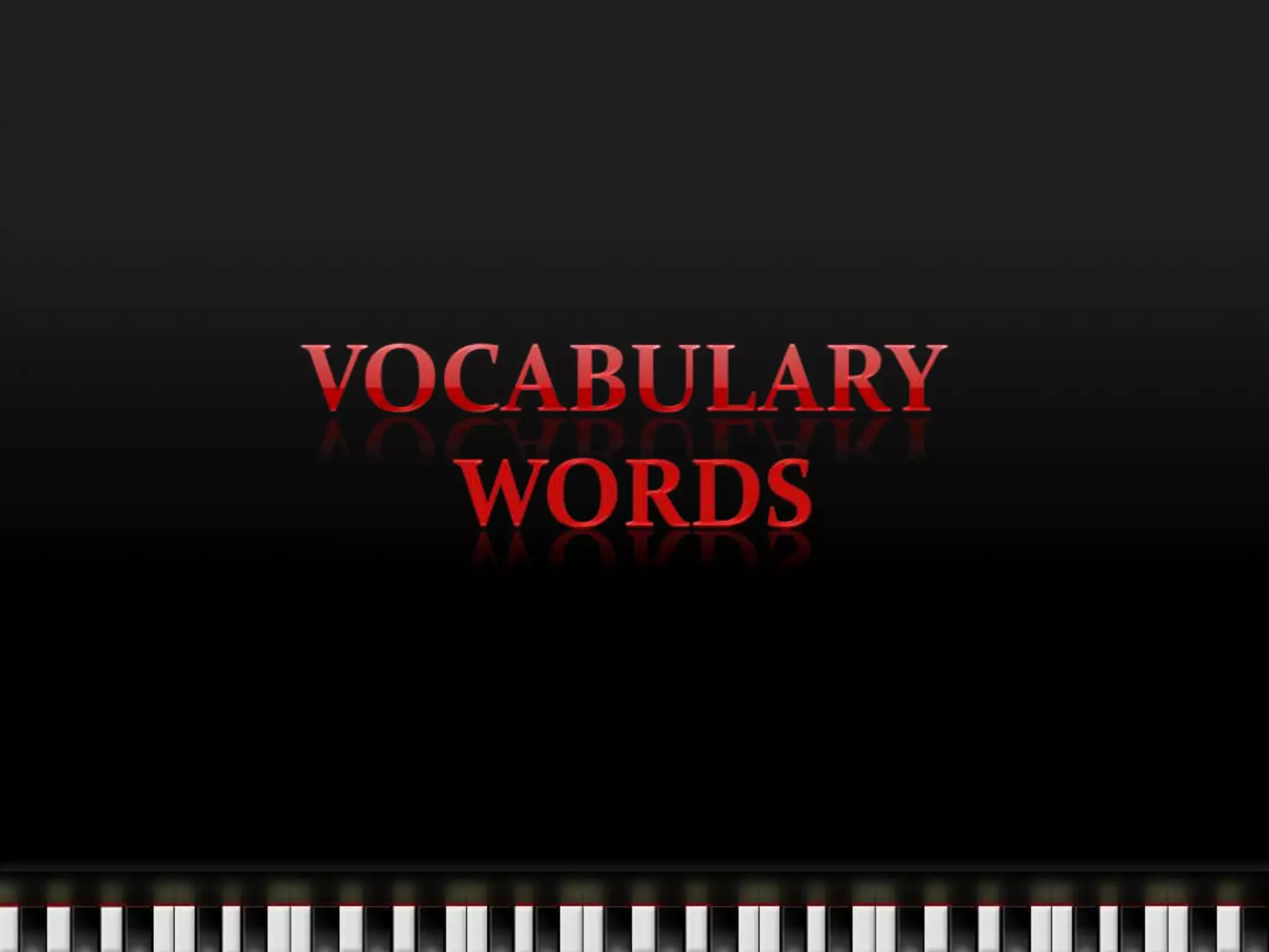 Vocab word powerpoint | PPTX