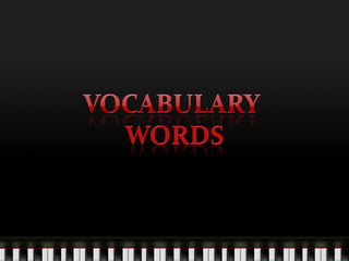 Vocab word powerpoint | PPTX