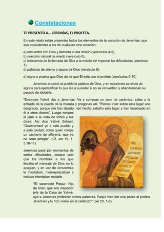 Vocación de Jeremías | PDF