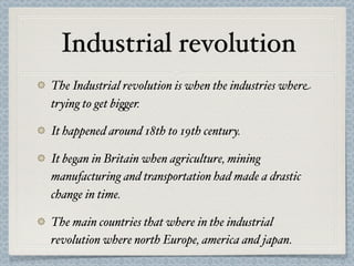 World History Industrial Revolution Vocabulary | KEY