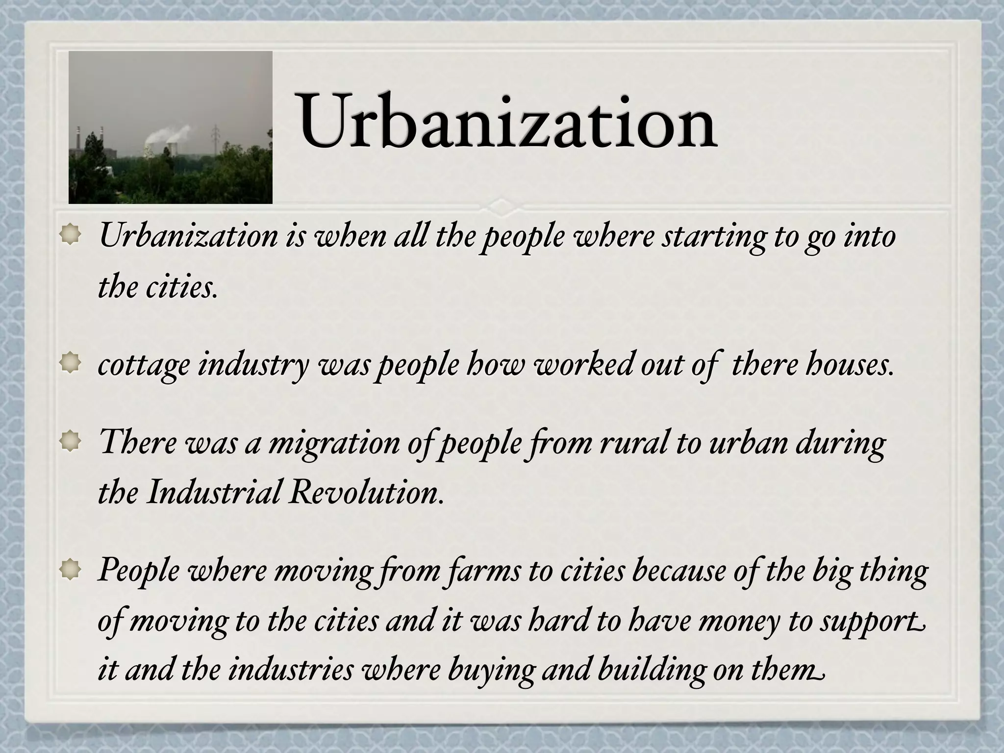 Industrial Revolution Vocabulary | PPT