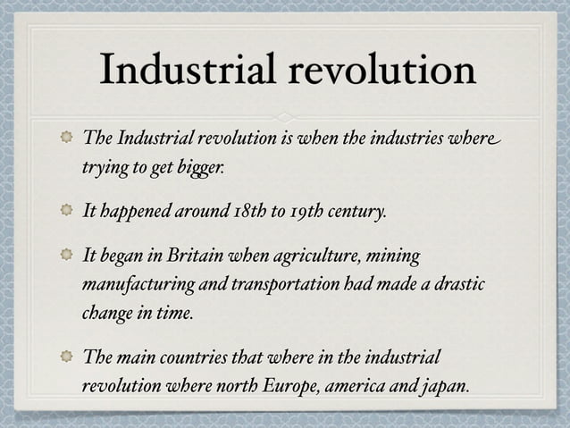 Industrial Revolution Vocabulary | PPT