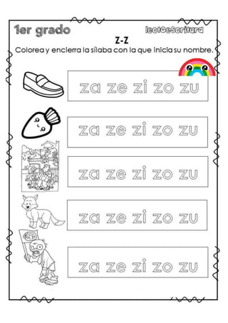 Letra Z Silabas ZA ZE ZI ZO ZU Inquiry Based Learning,, 52% OFF