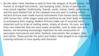 VOCAL-FORMS-OF-AFRICAN-MUSIC-INTRUMENTS.pptx | Music | Entertainment