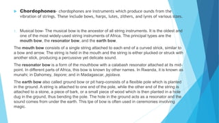 VOCAL-FORMS-OF-AFRICAN-MUSIC-INTRUMENTS.pptx | Music | Entertainment