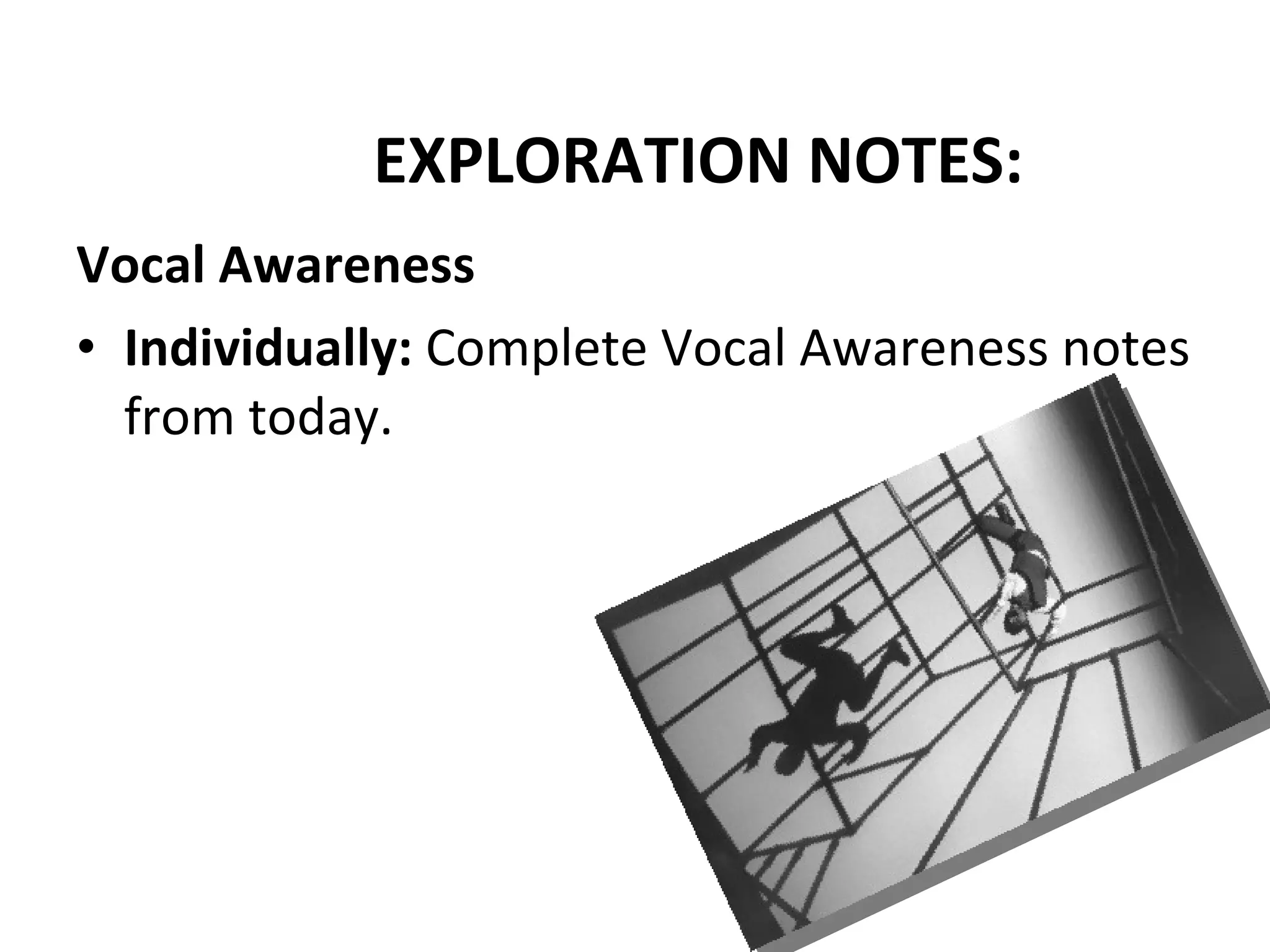 Vocal awareness | PPT