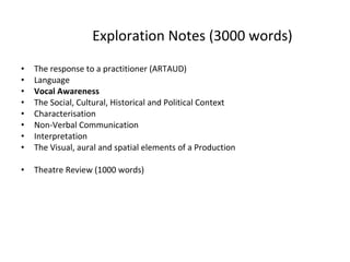 Vocal awareness | PPT