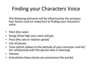 Vocal awareness | PPT