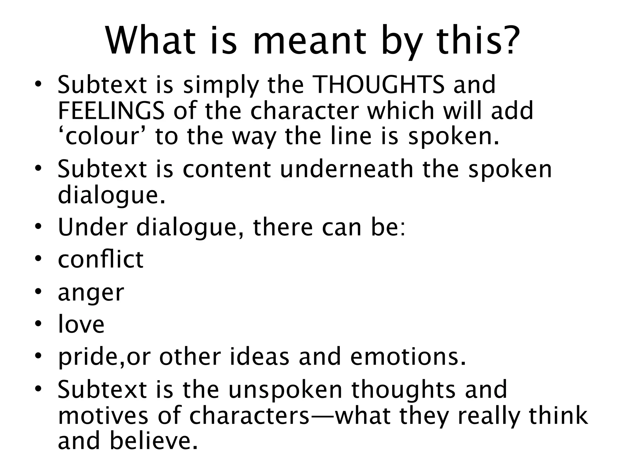 Vocal communication subtext | KEY