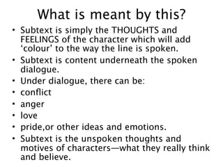 Vocal communication subtext | KEY