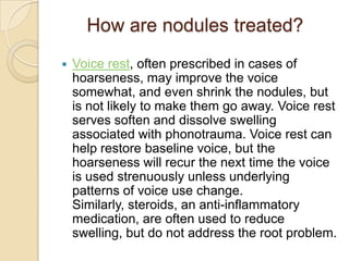 Vocal cord nodule | PPTX