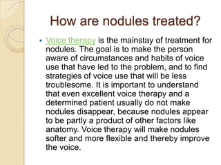 Vocal cord nodule | PPTX