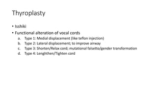 Vocal cord palsy | PPTX