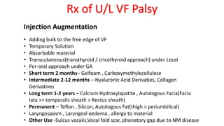 Vocal cord palsy | PPTX