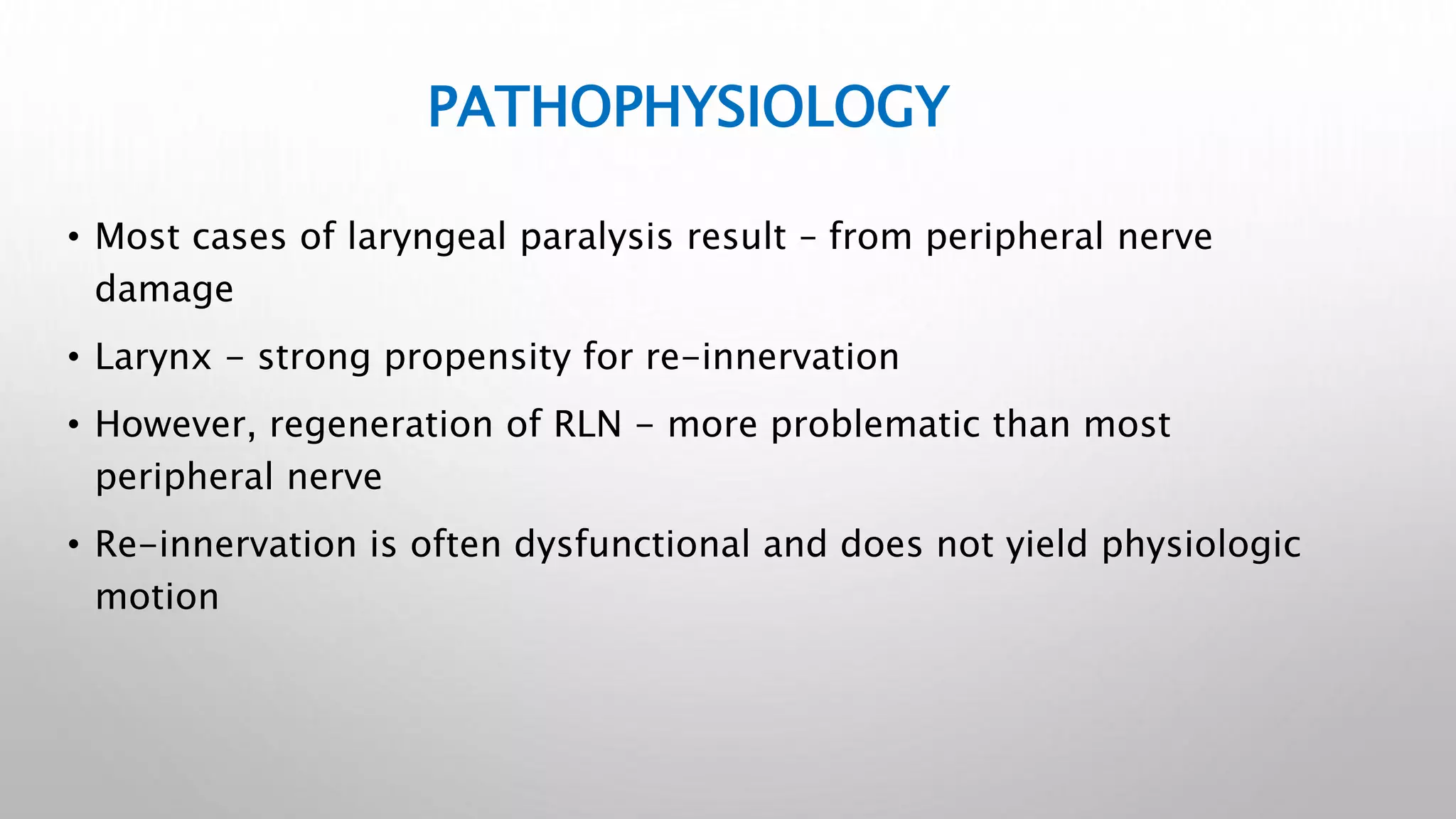 Vocal cord paralysis | PPTX