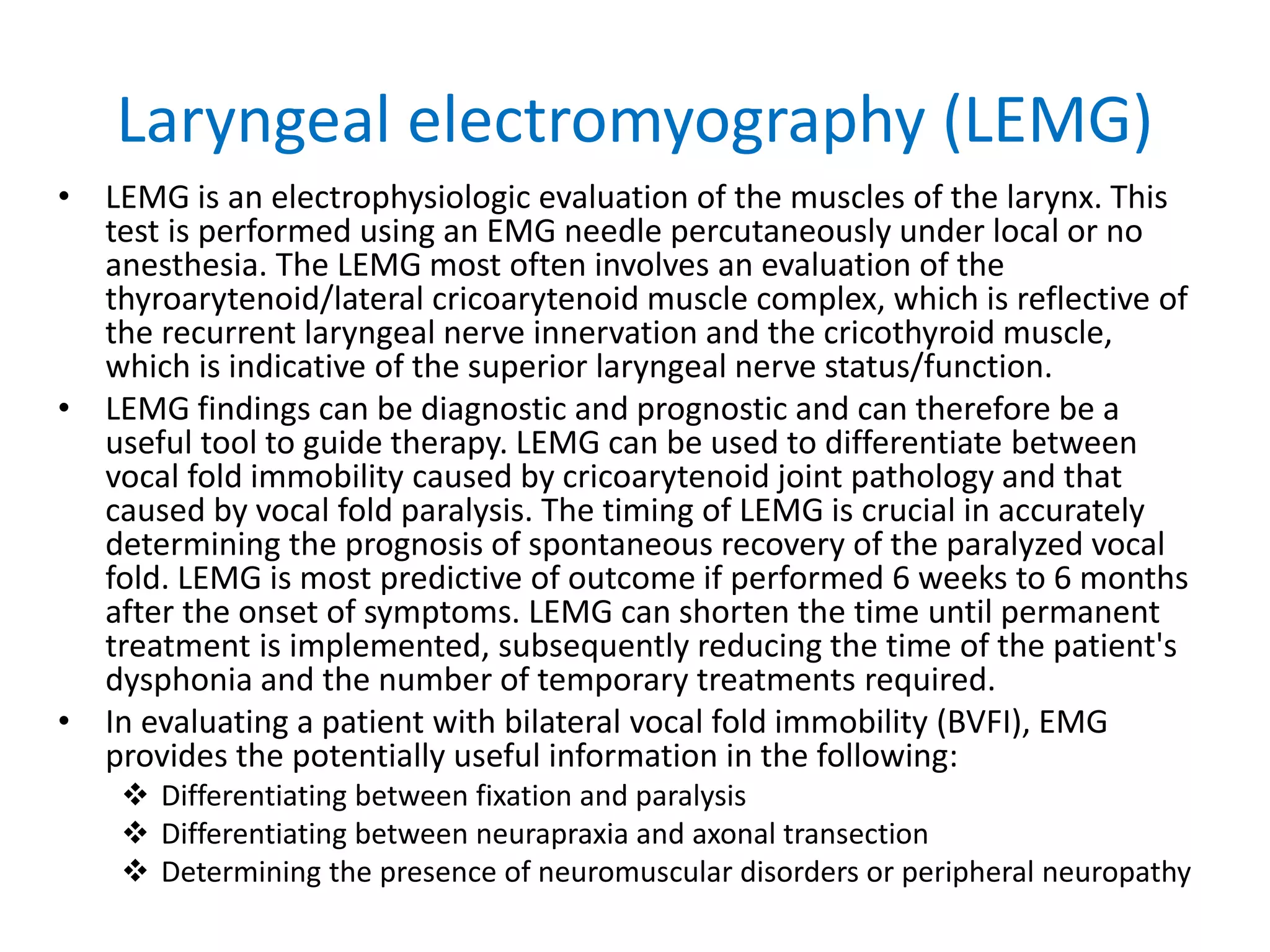 Vocal cord paralysis | PPTX