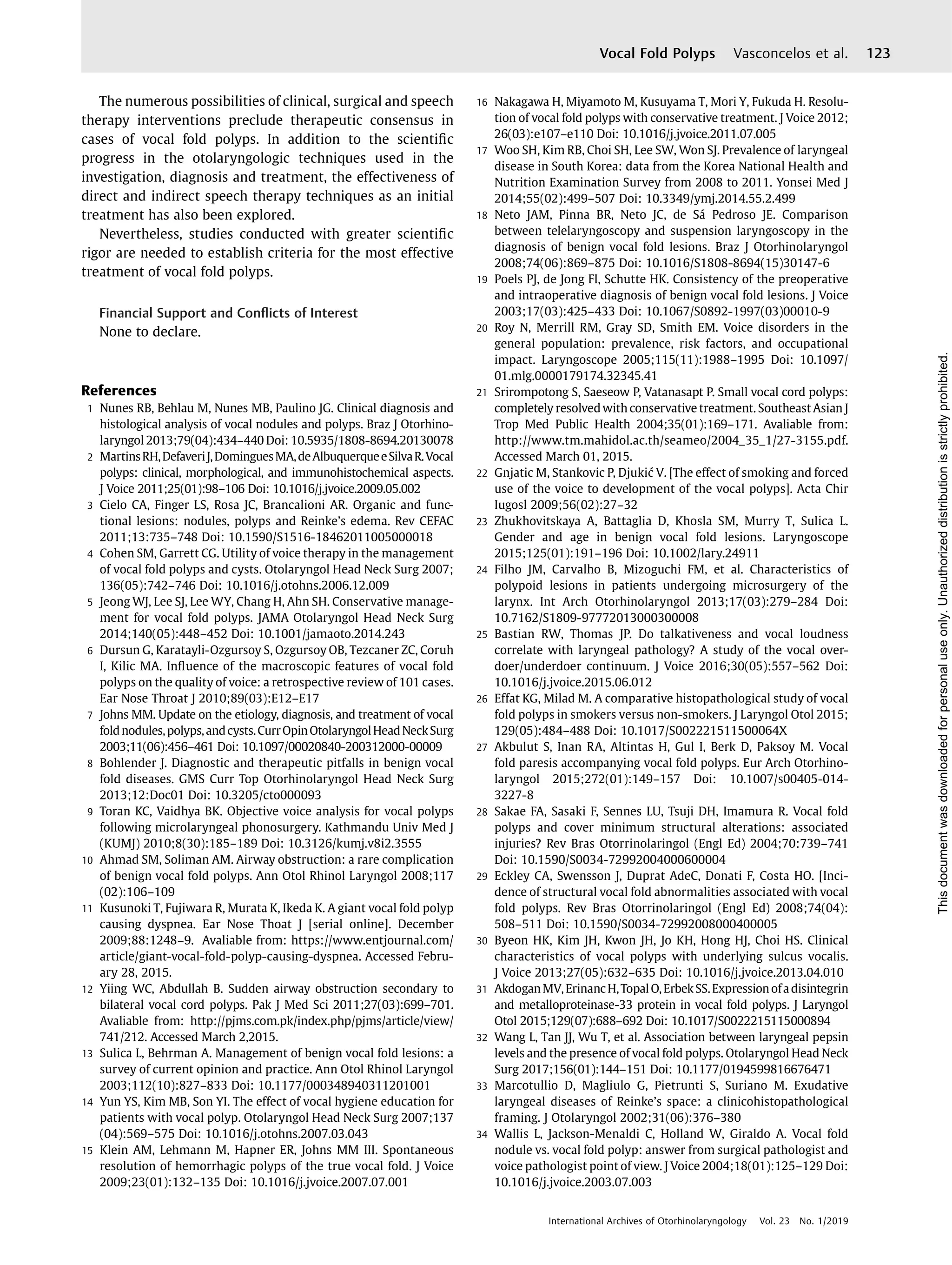 Vocal cord polyps | PDF