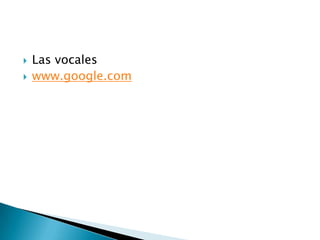 Vocales | PPTX