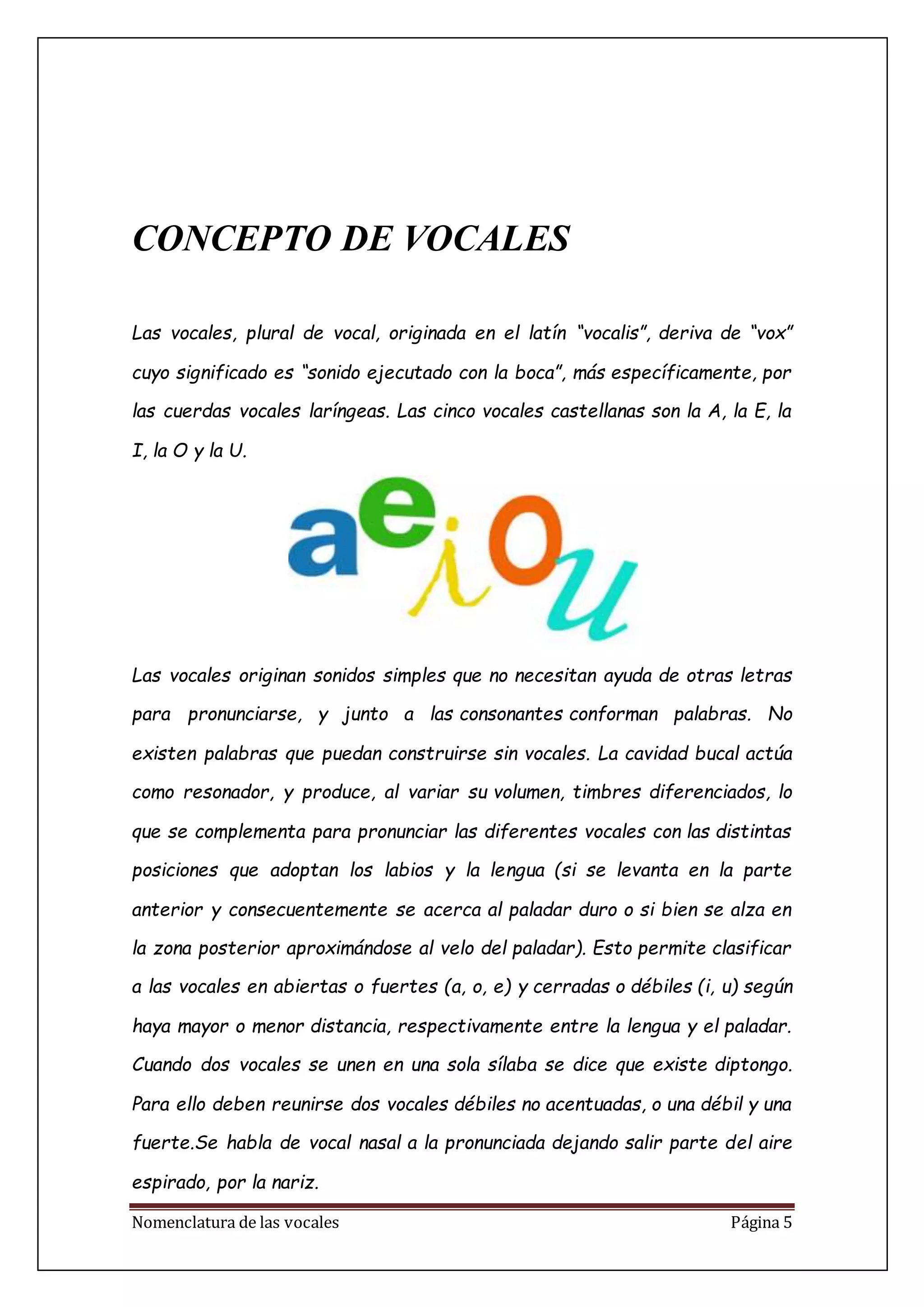 Vocales | PDF