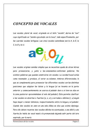 Vocales | DOCX