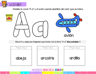 VOCALES PARA NIÑOS EN EDAD PREESCOLAR 3-5 AÑOS | PDF