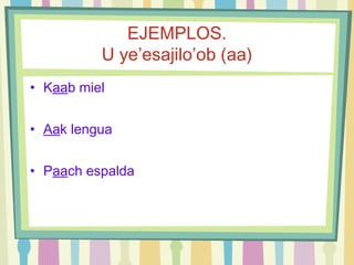 Vocales en maya | PPT