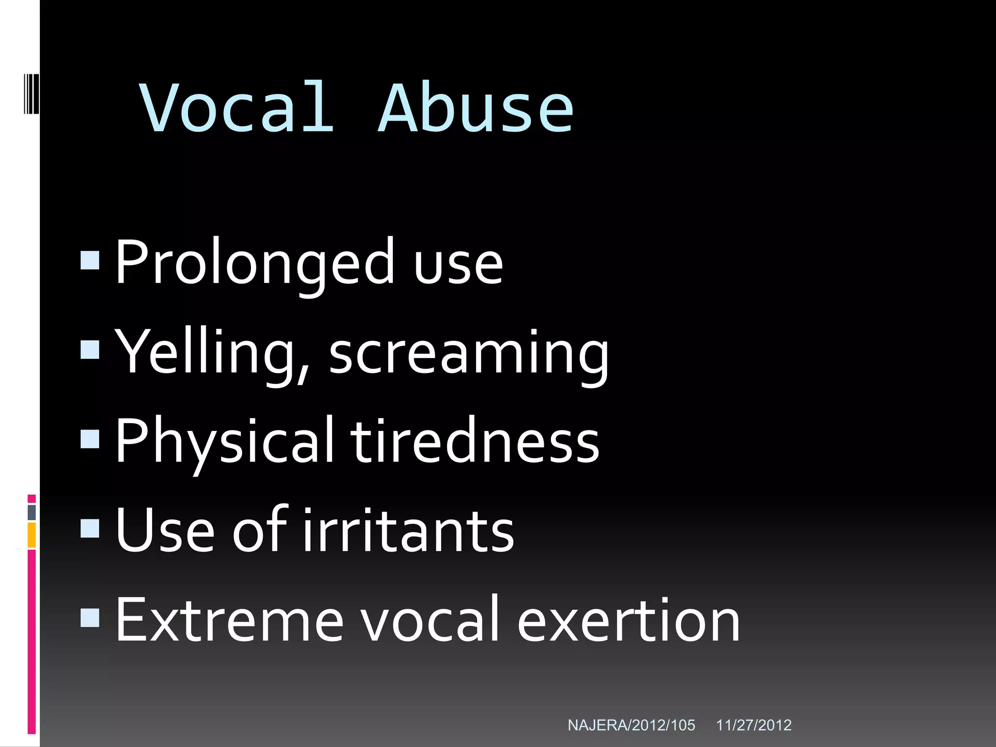 Vocal health &hygiene | PPSX