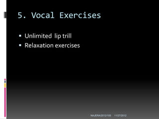 Vocal health &hygiene | PPSX