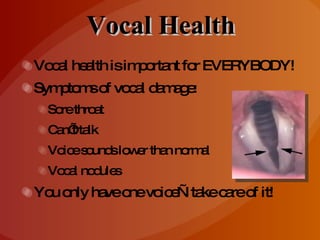 Vocal Health P R I N T C O P Y | PPT