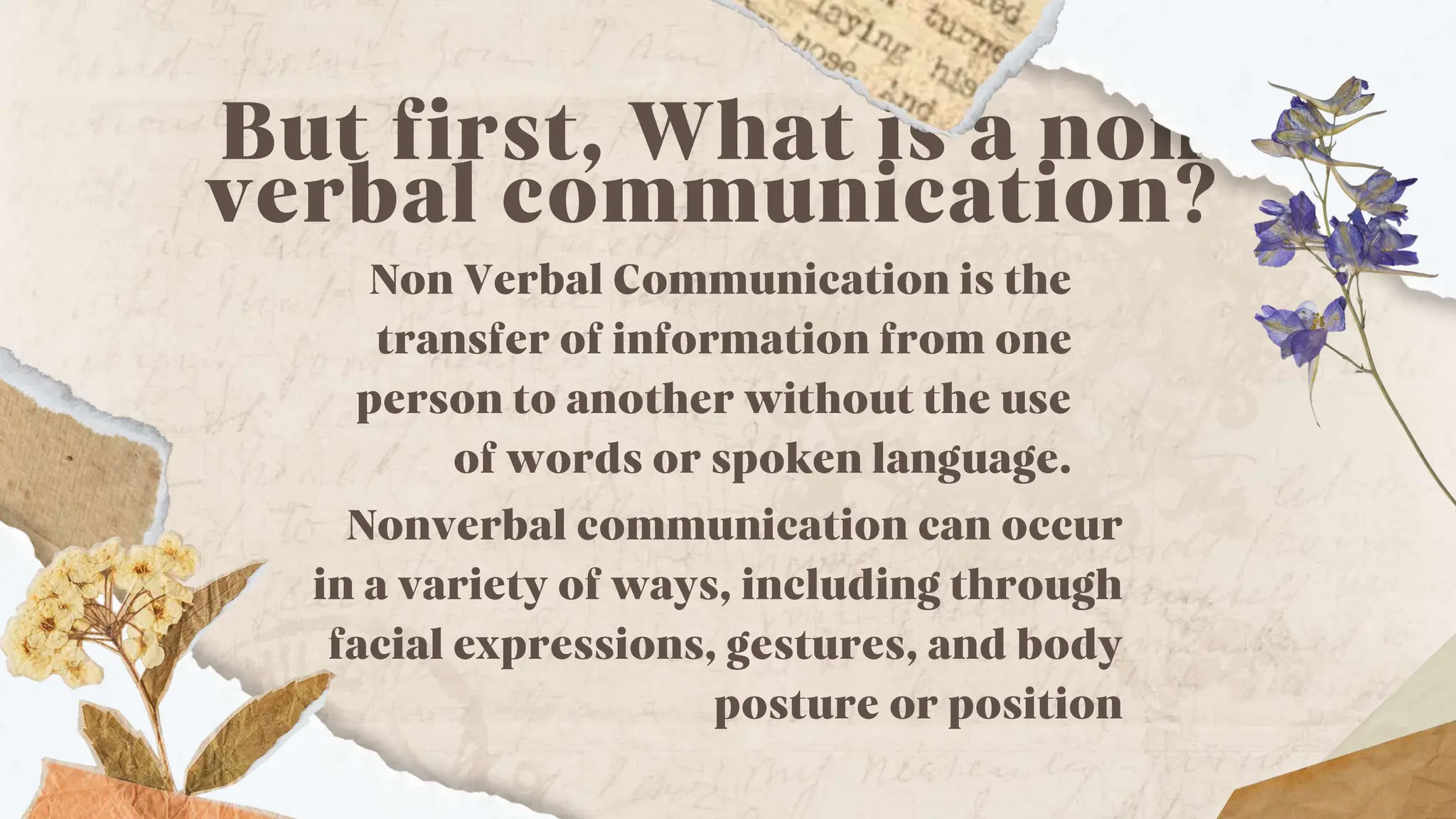 Types of Non-Verbal Communication: Vocalics | PPTX