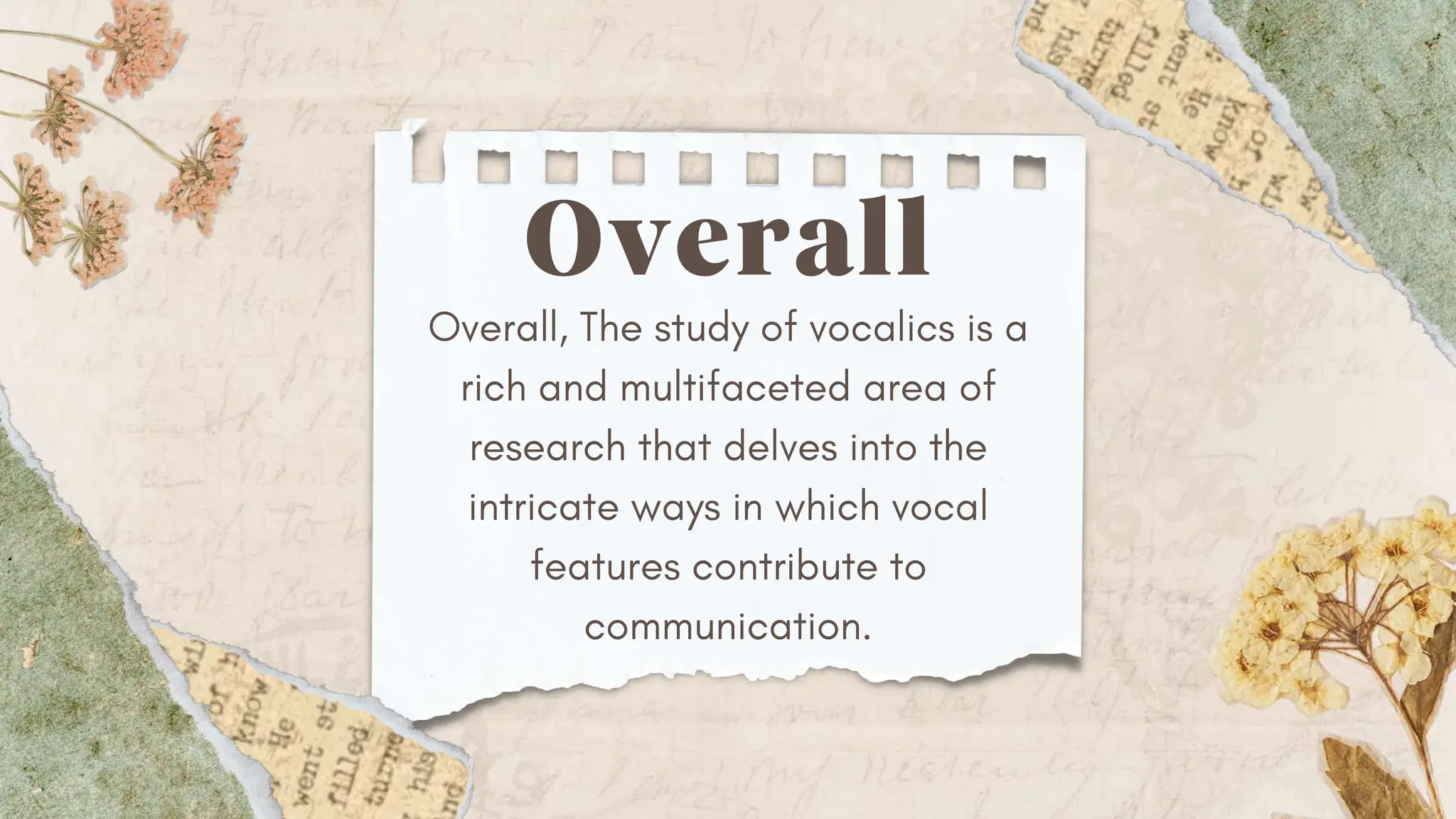 Types of Non-Verbal Communication: Vocalics | PPTX