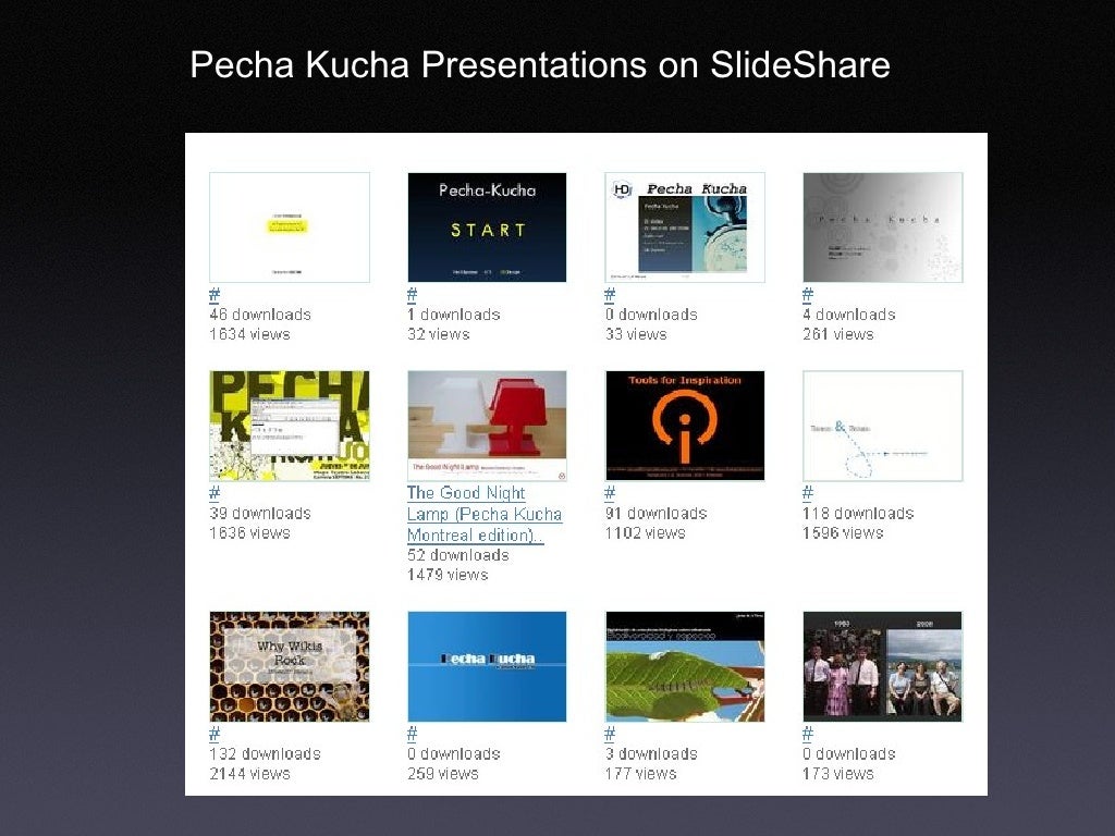 Pecha Kucha Presentations on SlideShare