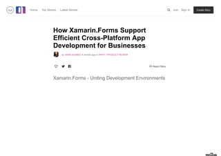 Get Native-like Mobile Apps Using Xamarin Development | PPT