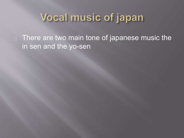 Vocal music of japanese | PPT