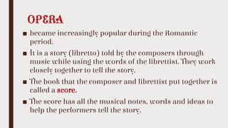 Vocal music of the Romantic Period | PPT