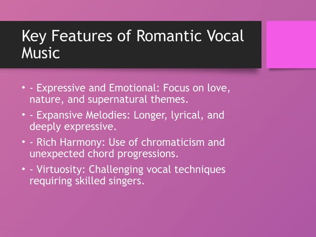 Vocal_Music_Romantic_Period 4TH QUARTER MUSIC | PPT