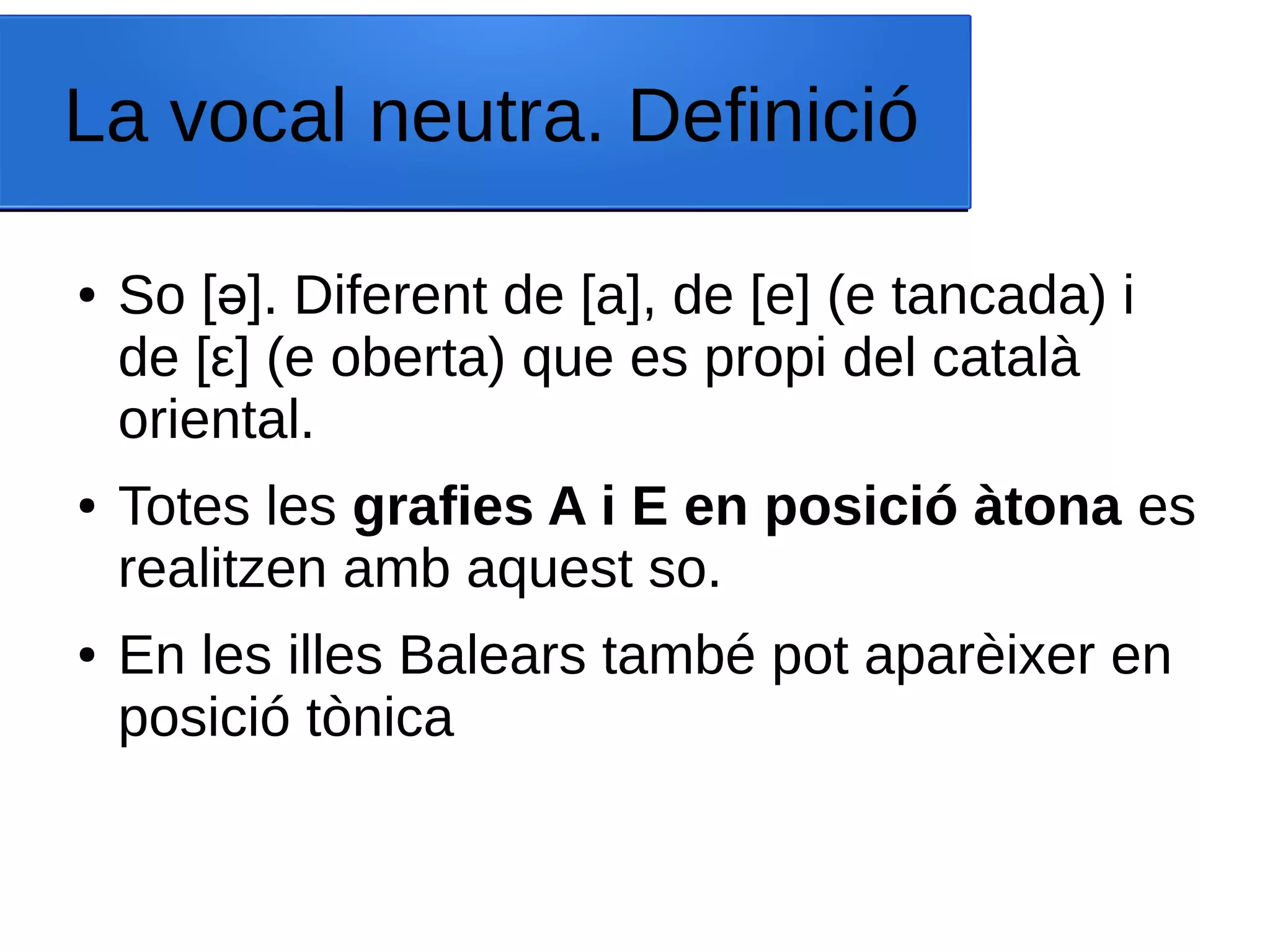 Ortografia de la vocal neutra | PDF