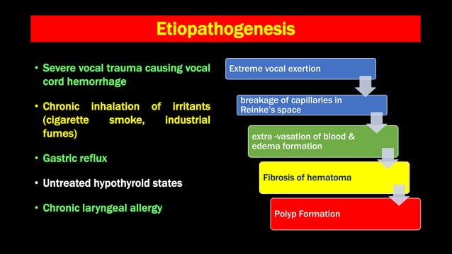Vocal polyp.pptx | Ear, Nose and Throat Conditions | Diseases and ...