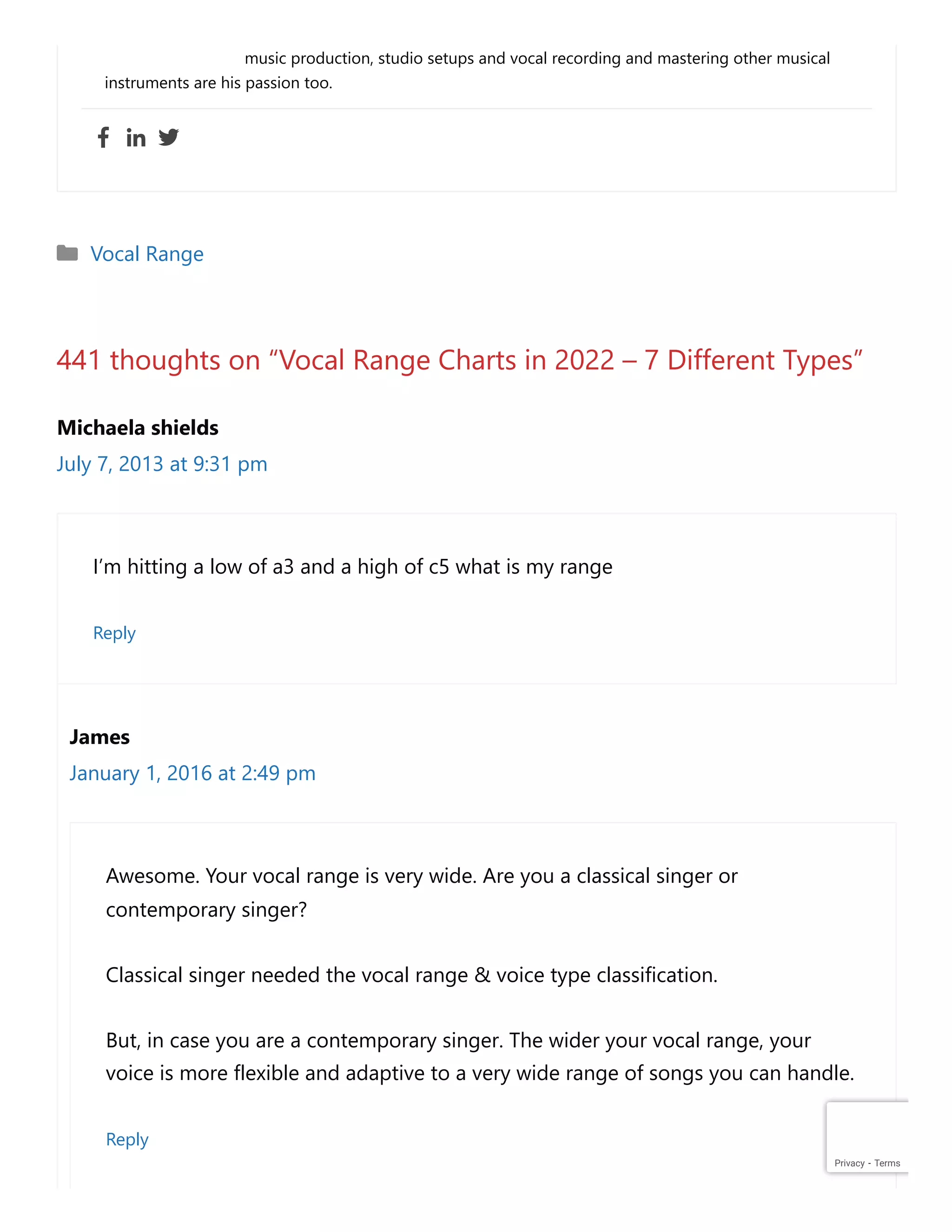 Vocal Range Charts in 2022 - 7 Different Types - BecomeSingers.Com.pdf ...