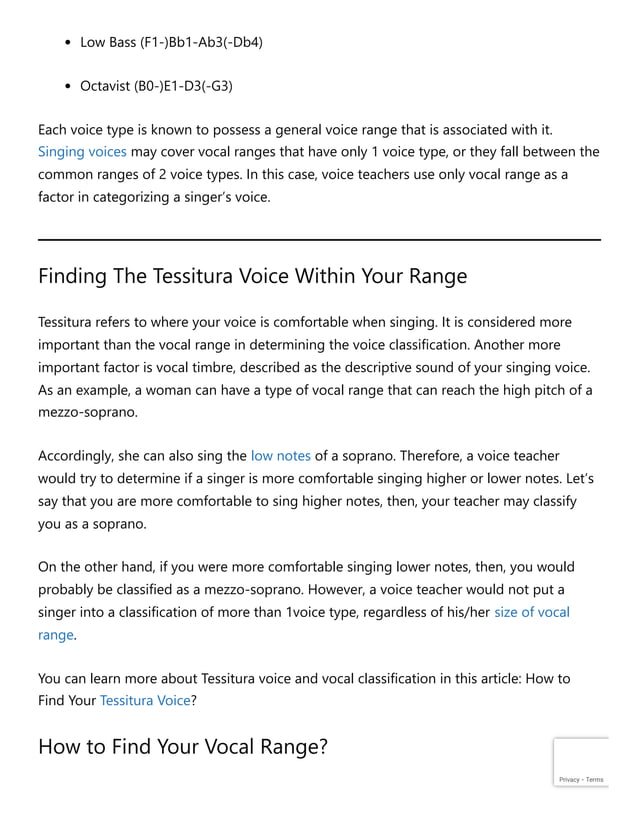 Vocal Range Charts in 2022 - 7 Different Types - BecomeSingers.Com.pdf ...