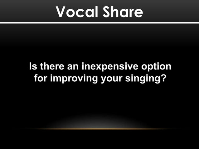 Vocal share | PPTX