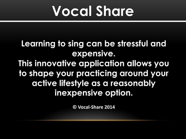 Vocal share | PPTX