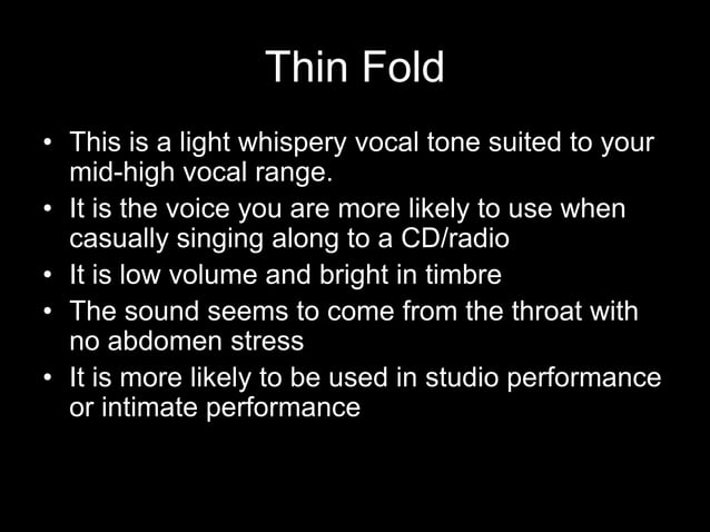 Vocal tones and Techniques | PPTX | Ear, Nose and Throat Conditions ...