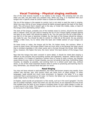 Vocal training | PDF