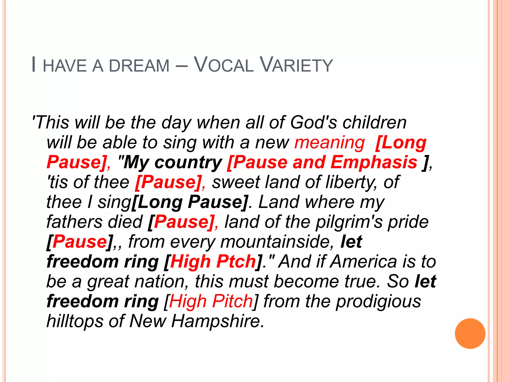 Vocal variety Awareness | PPT