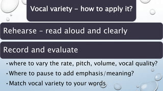 Vocal Variety Simplified | PPTX